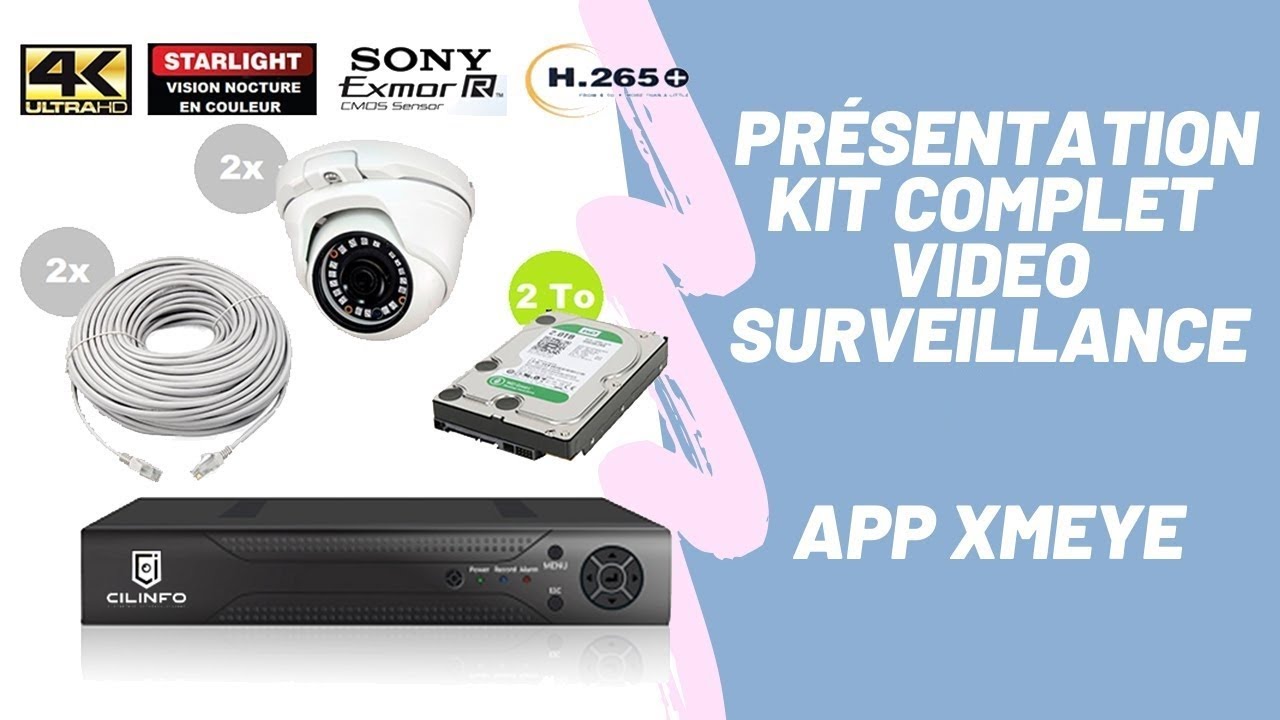 Configuration DVR XMeye pour les caméras de surveillance - YouTube