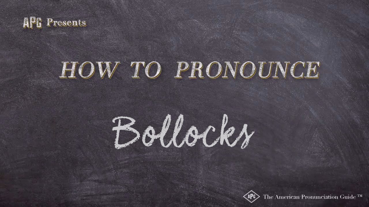 How to Pronounce Bollocks (Real Life Examples!) - YouTube