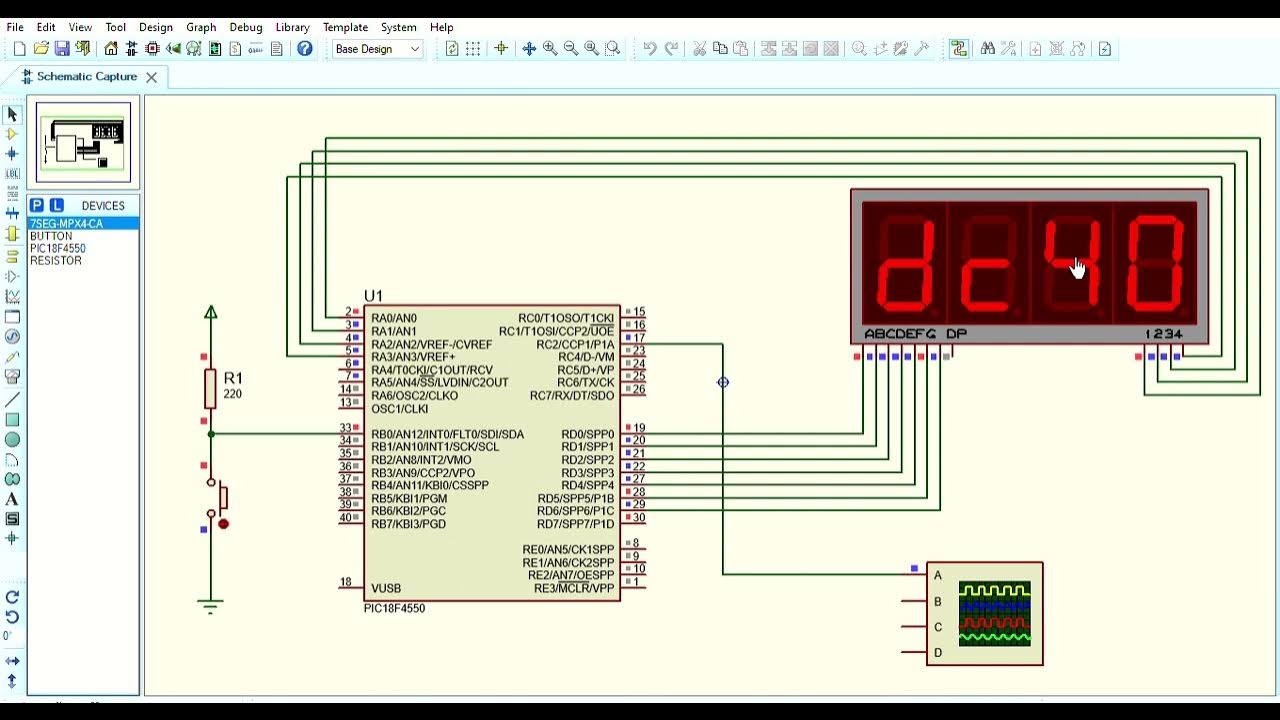 Práctica 7 Simulación Proteus - YouTube