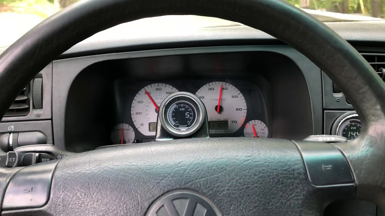 Mk3 12v VR6 turbo test hit 3rd gear - YouTube