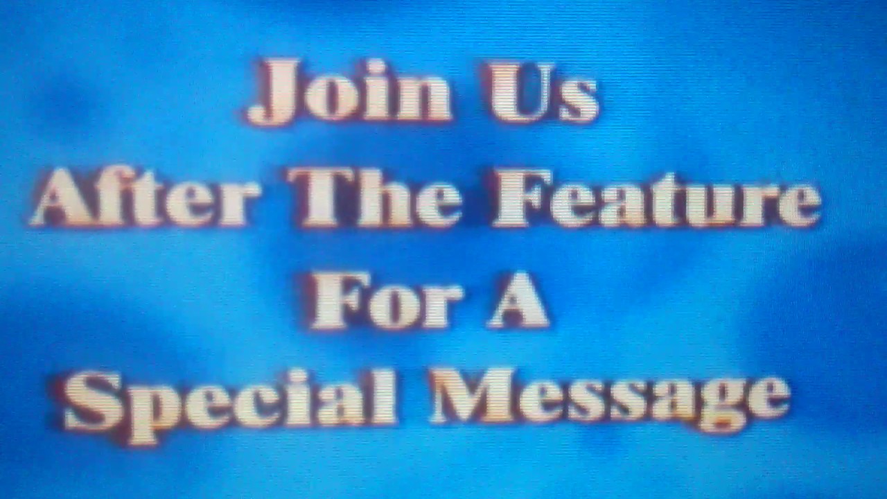 Join us after the feature for a special message - YouTube
