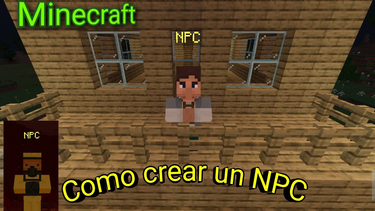 Como crear un NPC en Minecraft - YouTube