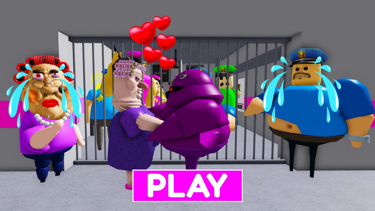 SECRET UPDATE GRUMPY GRAN FALL IN LOVE WITH GRIMACE BARRY OBBY ROBLOX # ...