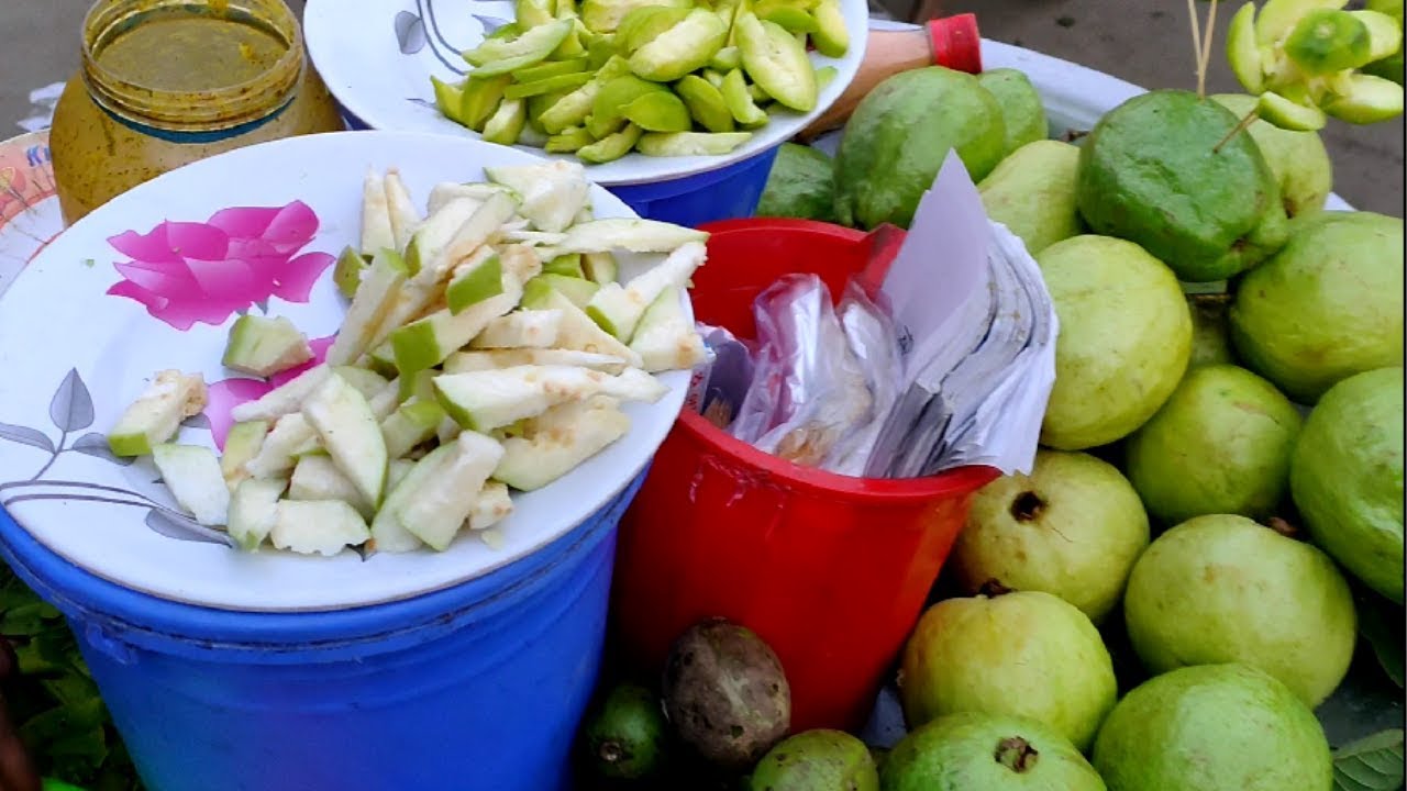 SPECIAL Tasty Masala Pyara ( Guava ) Recipe - Bengali Street Food India ...