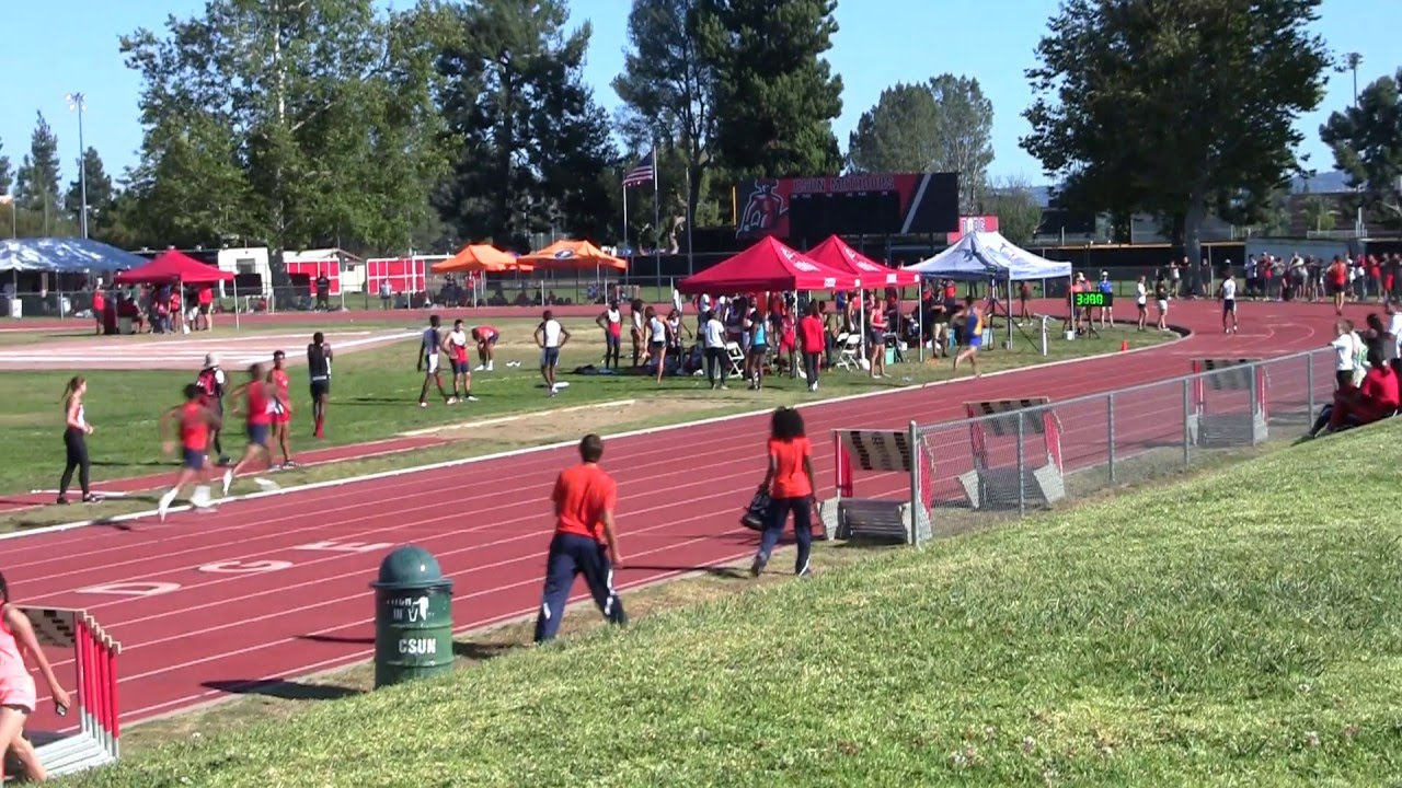 Men's 4 x 400m Relay: @CSUN Challenge Track Meet - YouTube