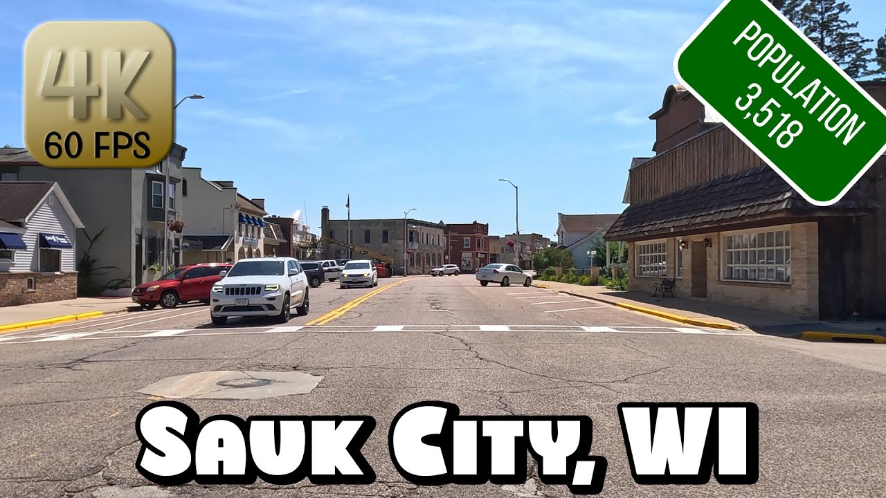 Driving Around Small Town Sauk City, Wisconsin in 4k Video - YouTube
