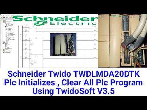 Schneider Twido TWDLMDA20DTK Plc Initializes , Clear All Plc Program ...