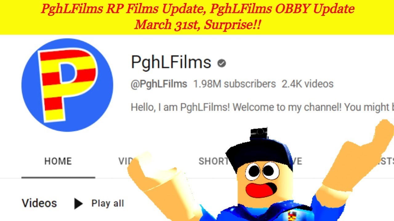 PghLFilms RP FILMS UPDATE.....PghLFilms RP FILMS OBBY Update... March ...