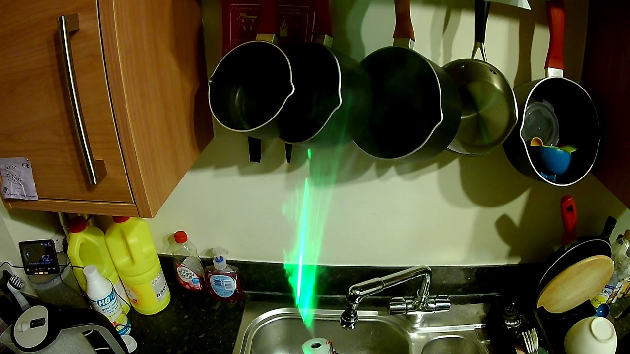 mist and lasers visual test - YouTube