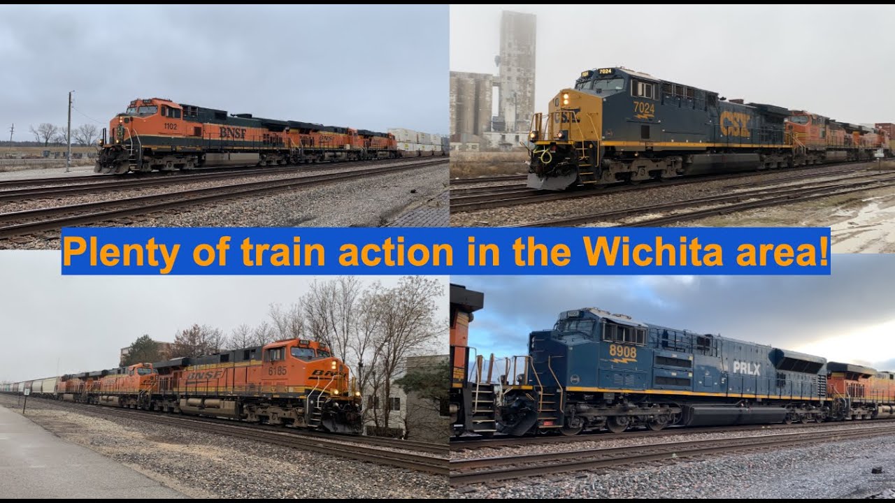 1/23-1/27/24 Railfanning Augusta & Wichita, KS ft. PRLX 8908, CSX & H1 ...