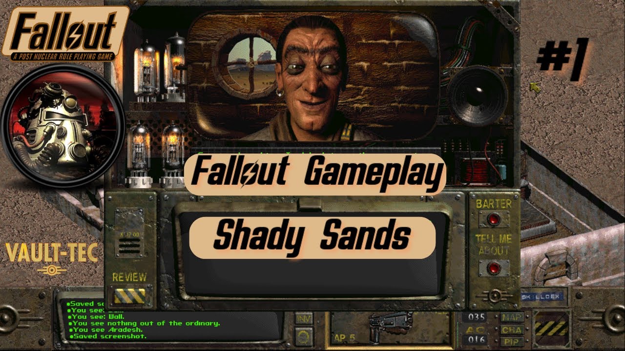 Fallout 1 - Shady Sands - YouTube