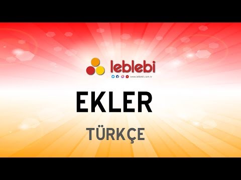 TÜRKÇE / EKLER, ÇEKİM EKLERİ