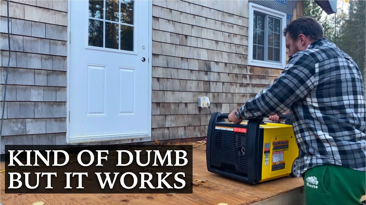 Cheapest Backwoods Method to Connect Generator to House - YouTube