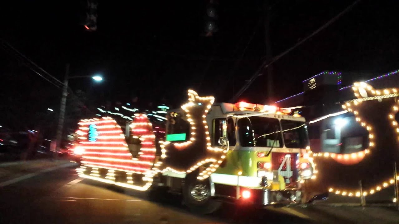 Smithtown FD arriving at Hauppauge FD 12/13/14 - YouTube