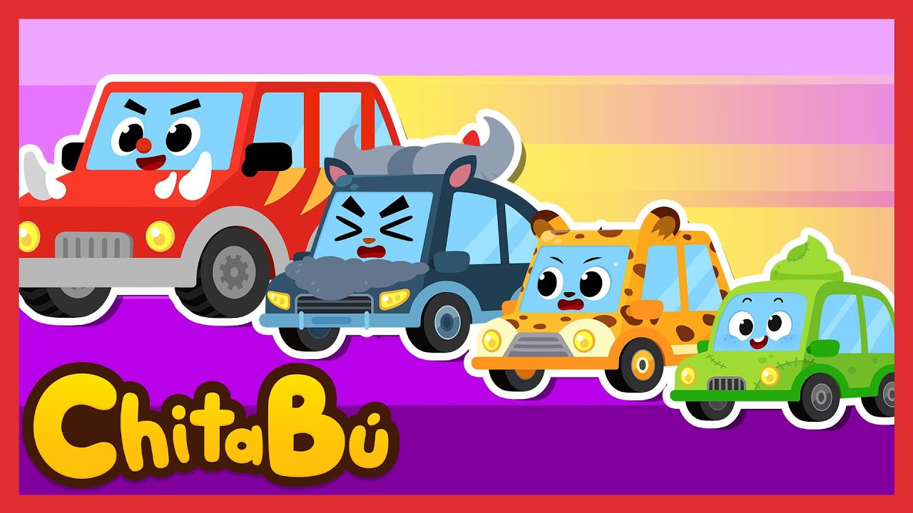 🏁🏎Carreras y autos en acción🚗🚓🚙💨 | Canciones Infantiles | #ChitaBú ...