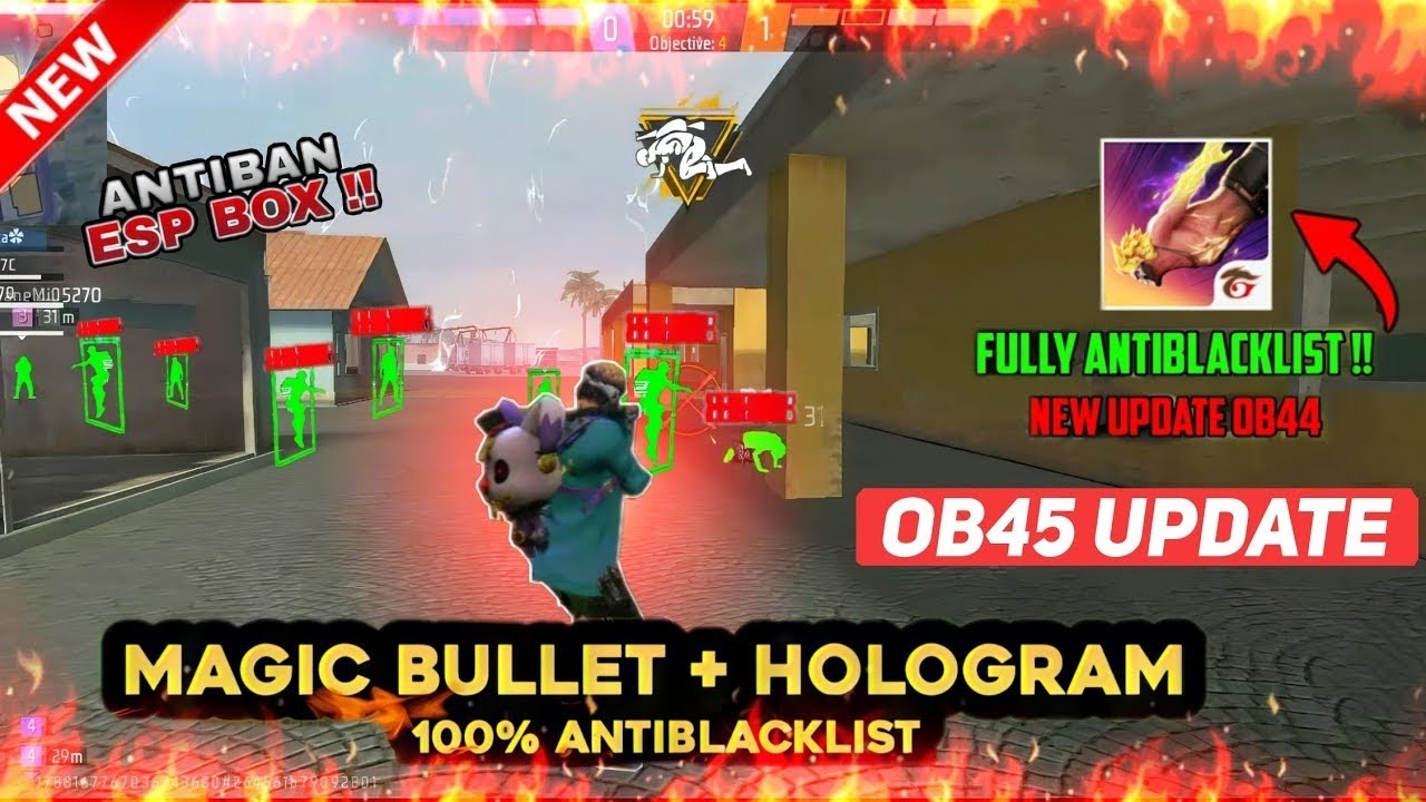 Ob45 magic bullet + Hologram | FreeFire Anti-Blacklist Cs Rank working ...