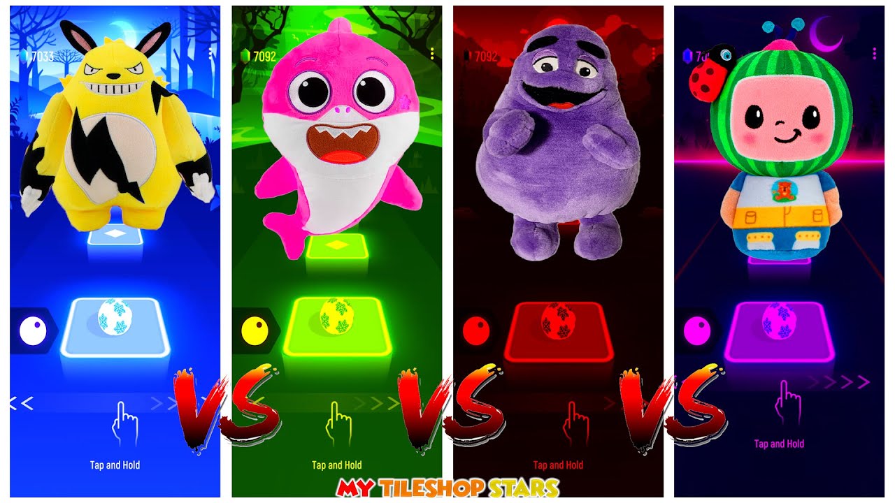 Palworld & Baby Shark & Grimace Shake & CoComelon Plush.🏆 Who Is Best ...