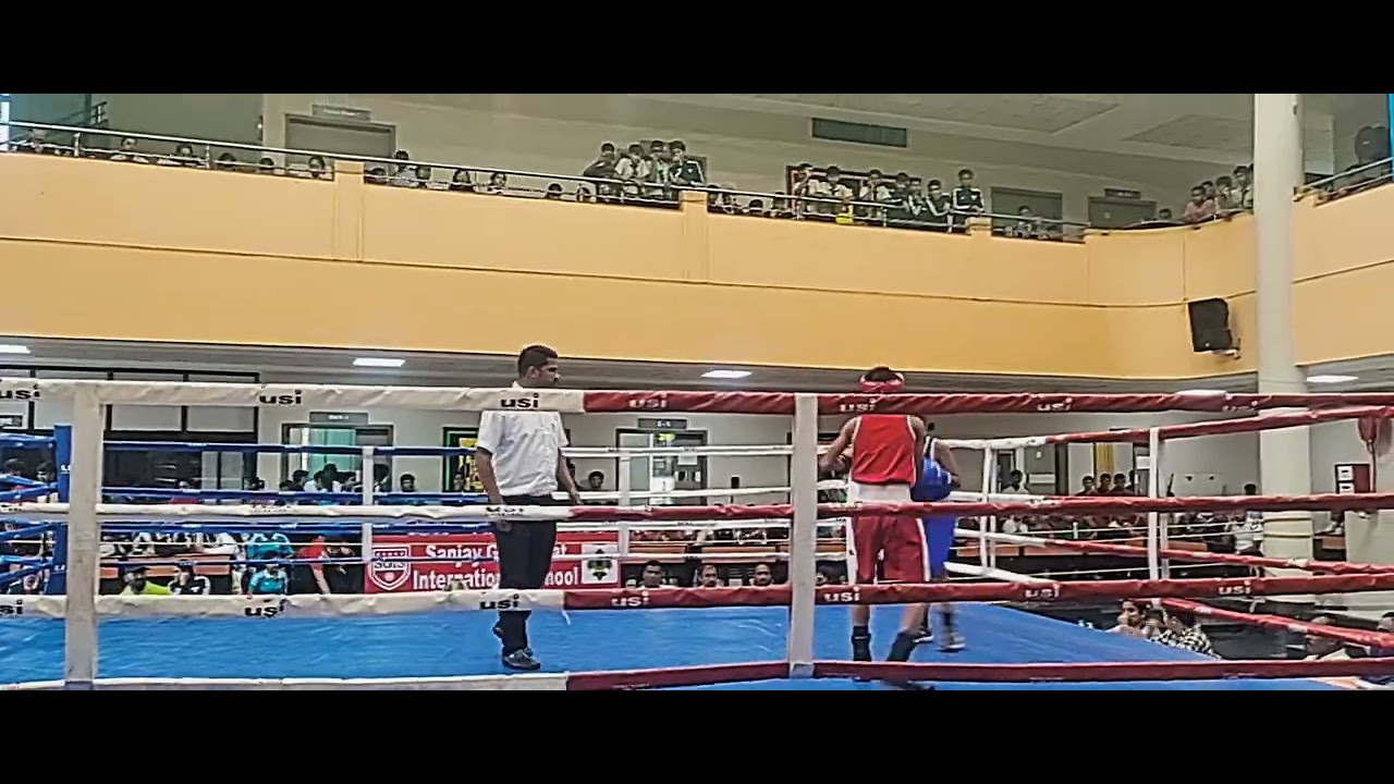 KUNAL Solanki red Semi final won at CBSE Boxing South Zone 2 at ...