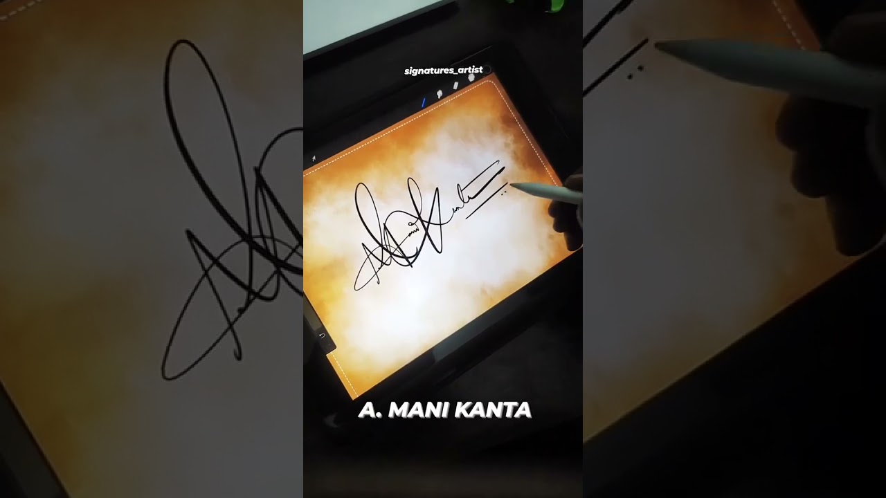 Manikanta name signature style status / subscribe and comment ur name ...