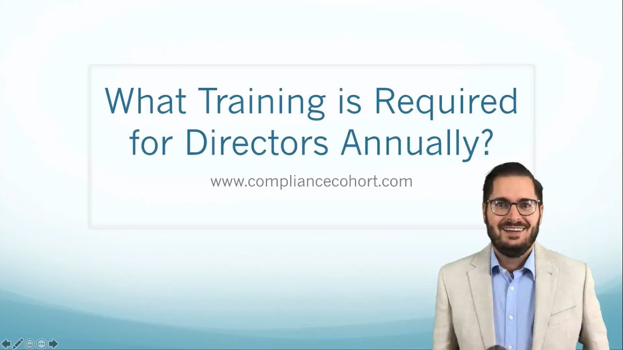 What Training Is Required for Directors Annually - YouTube