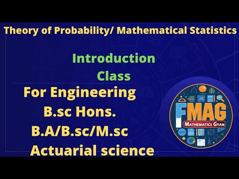 Theory of Probability | Mathematical Statistics | B.sc, B.sc Hons ...