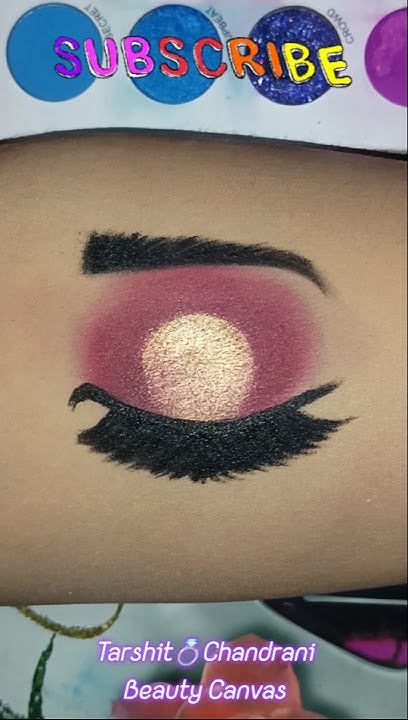 Shimmery spotlight eye makeup tutorial for beginners | easy eye makeup #shorts #youtubeshorts ...