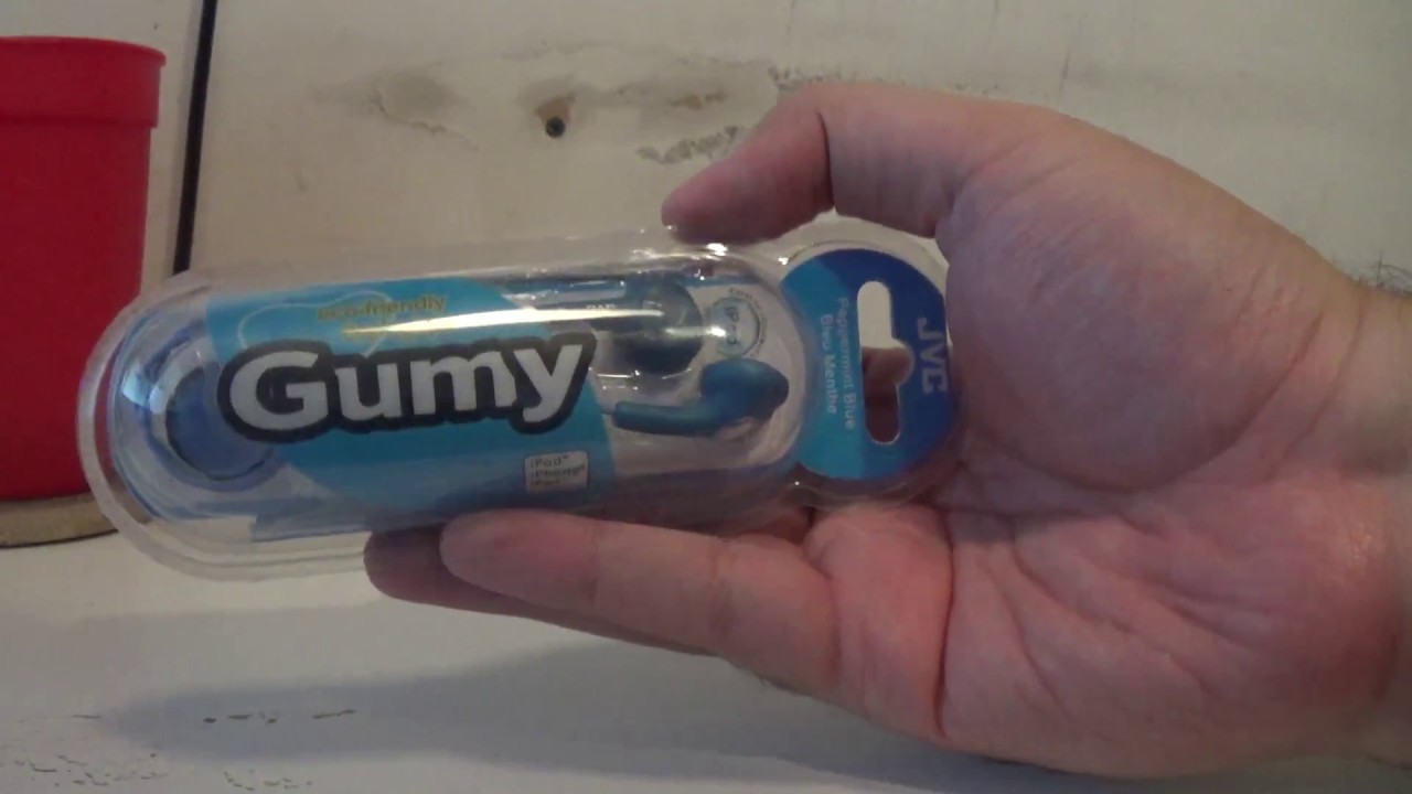 JVC Gummy Blue Earbuds Unboxing - YouTube