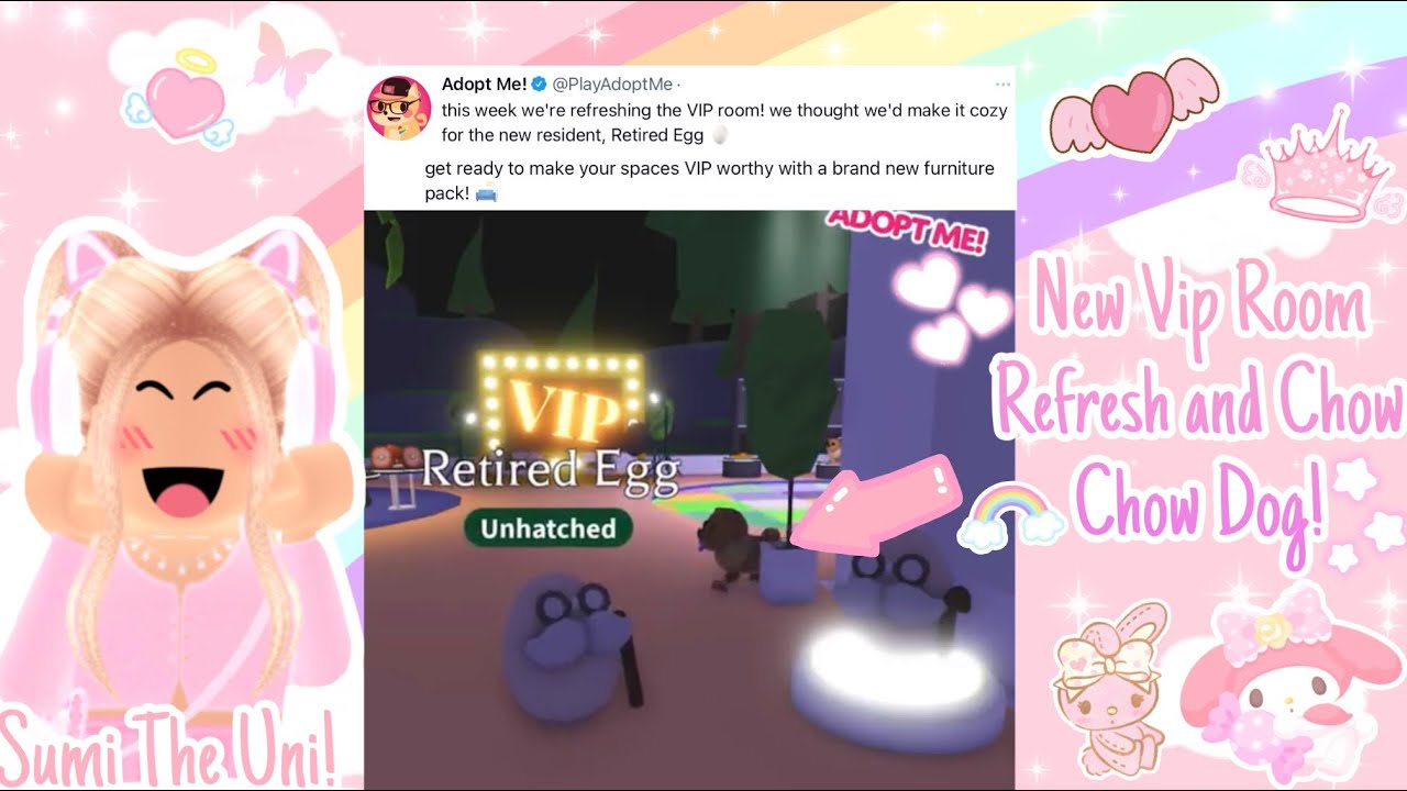 New *VIP ROOM REFRESH & CHOW CHOW DOG* in Adopt Me! 🐶💖🌈(Roblox) - YouTube