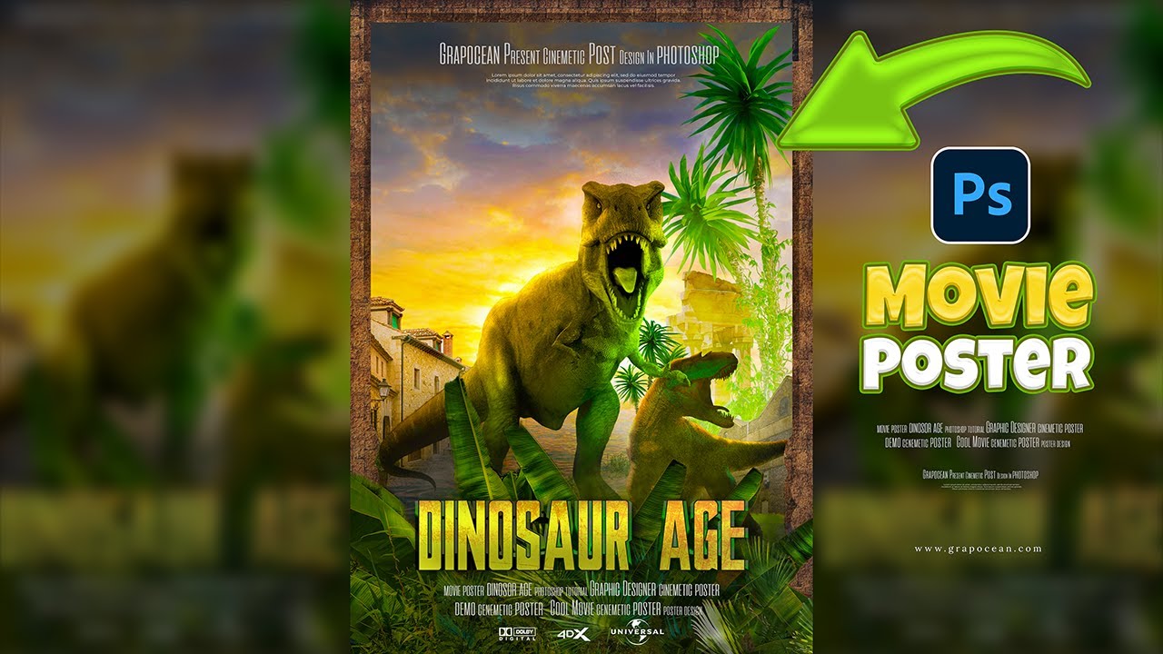 High Quality Adventure Movie Poster Layout Design | Adobe Photoshop ...