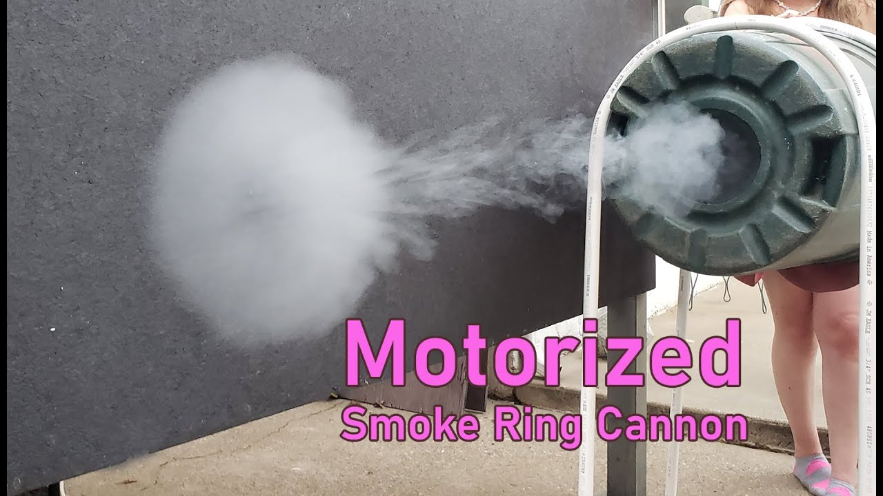 Fully Automatic Smoke Ring Cannon - YouTube