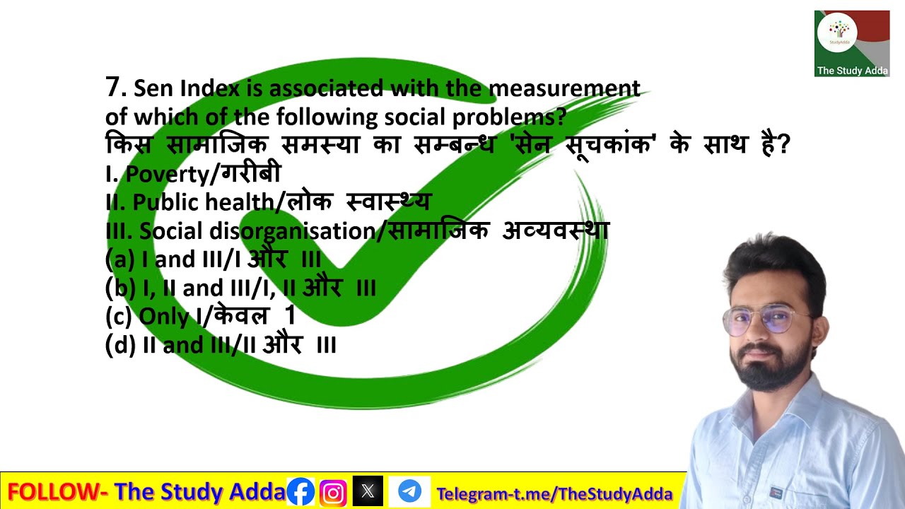 Sen Index is associated with the measurementof which of the following ...