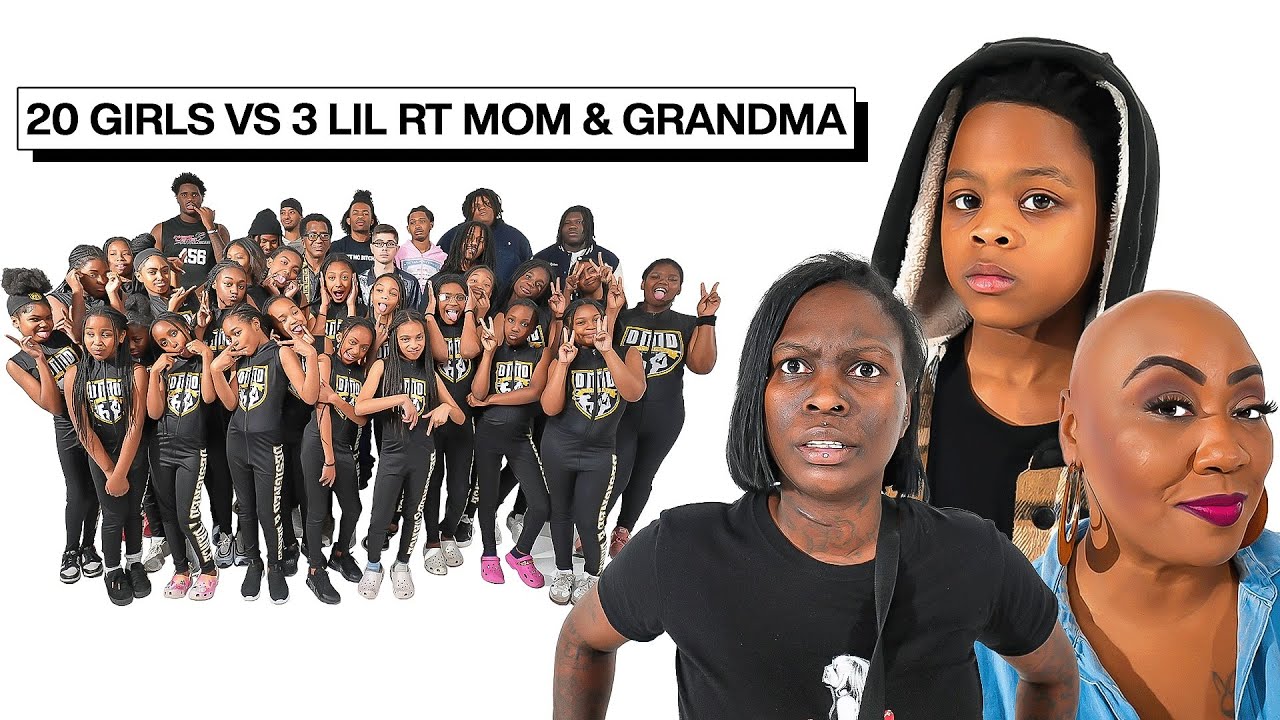 20 KIDS VS 1 RAPPER: LIL RT, HIS MOM & HIS GRANDMA - YouTube