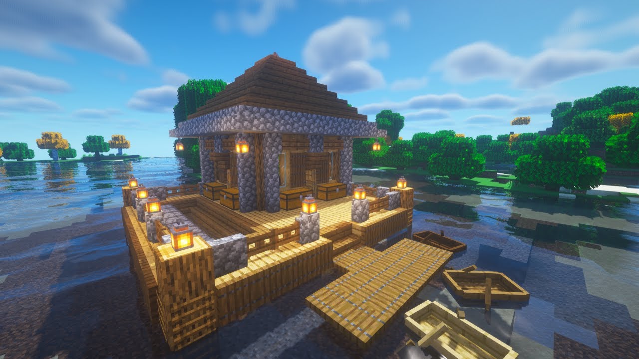 Minecraft | How to Build a Lakehouse | Building Everyday (Day 30) - YouTube