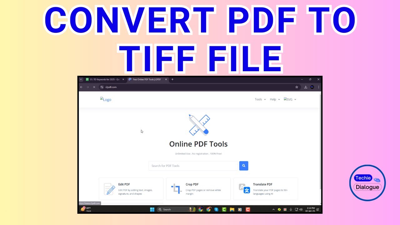 How to Convert PDF to TIFF File - YouTube