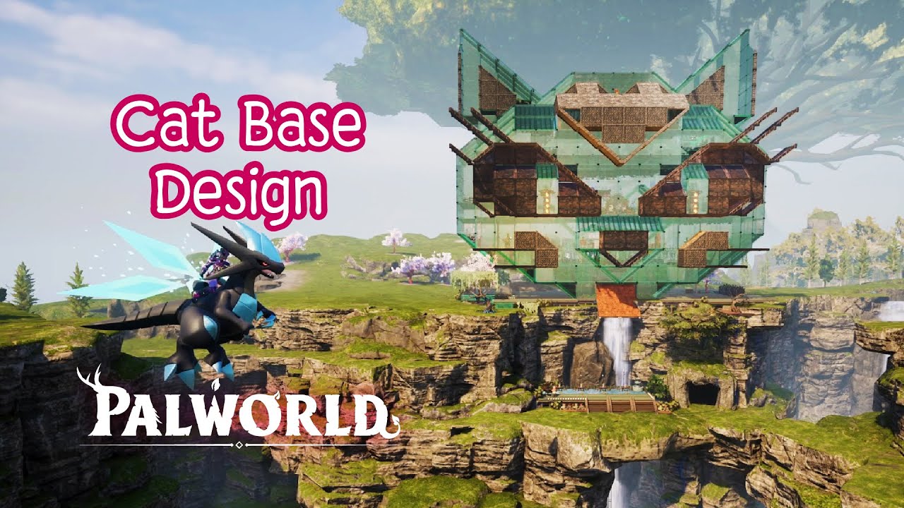 Palworld Cat Base Design | База в виде Котика в Палворд. Дизайн базы ...