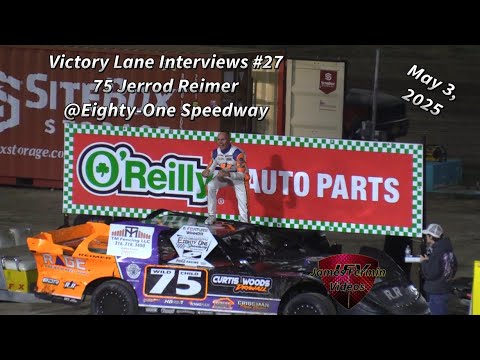 Victory Lane Interviews #27, 75 Jerrod Reimer, 81 Speedway, 05/03/25 ...