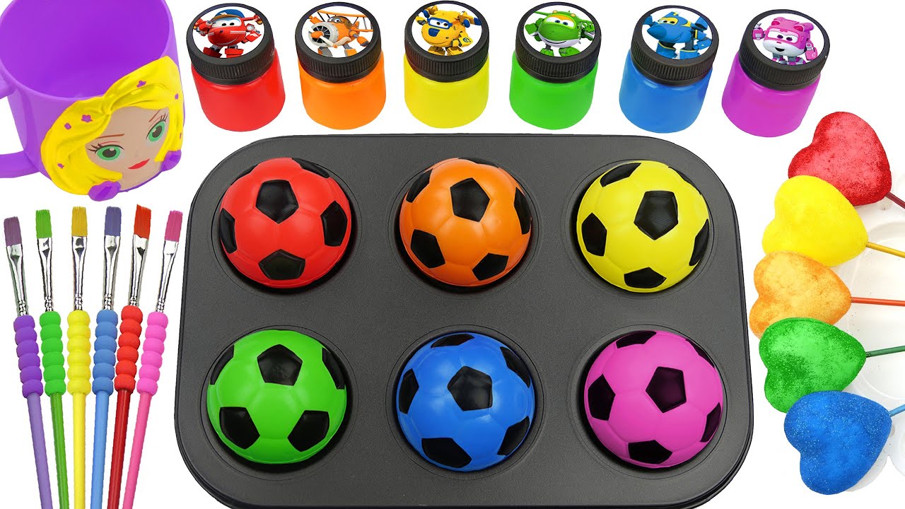 Satisfying Video l How to make Rainbow Toenail Cake WITH Kinetic Sand ...