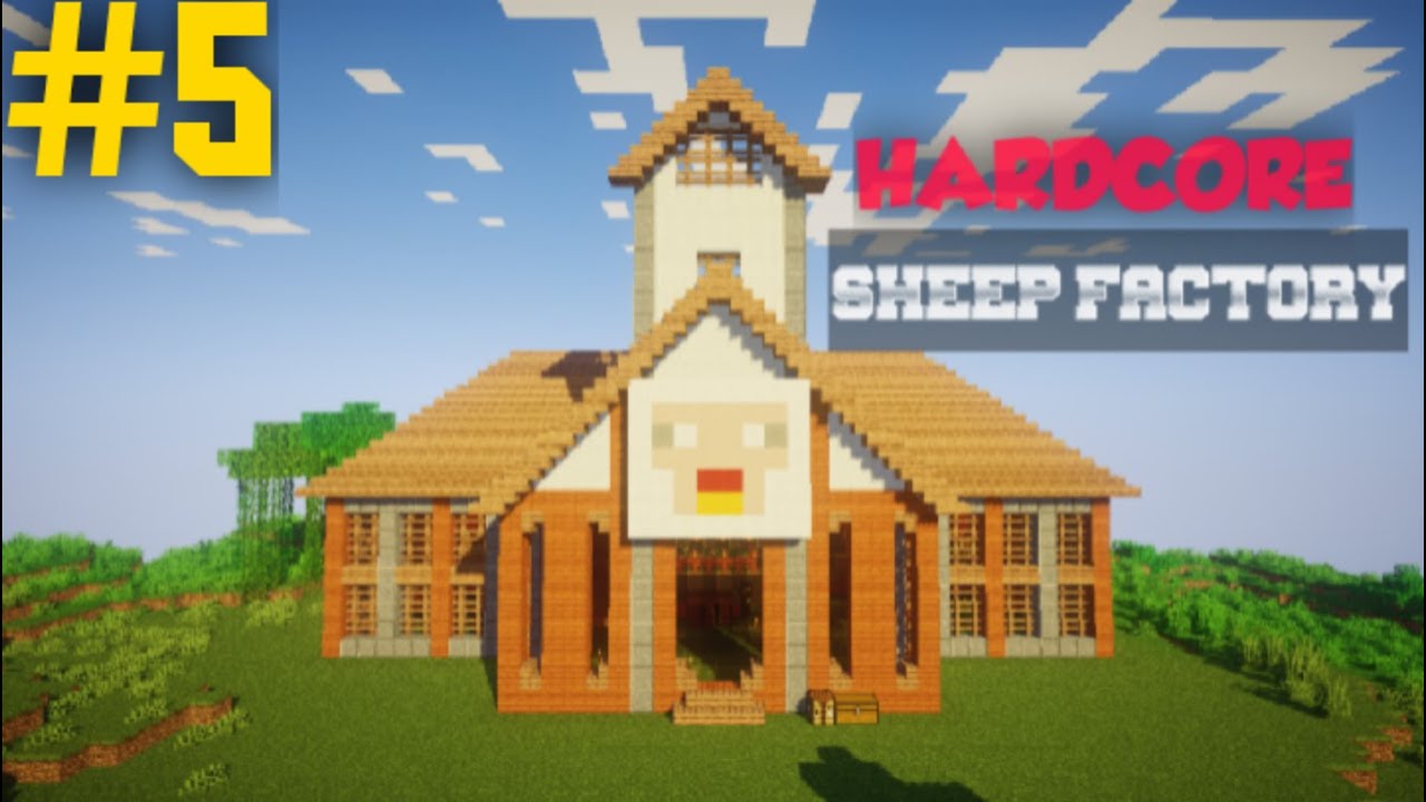 Sheep Factory in Hardcore Minecraft Episode 5 - YouTube