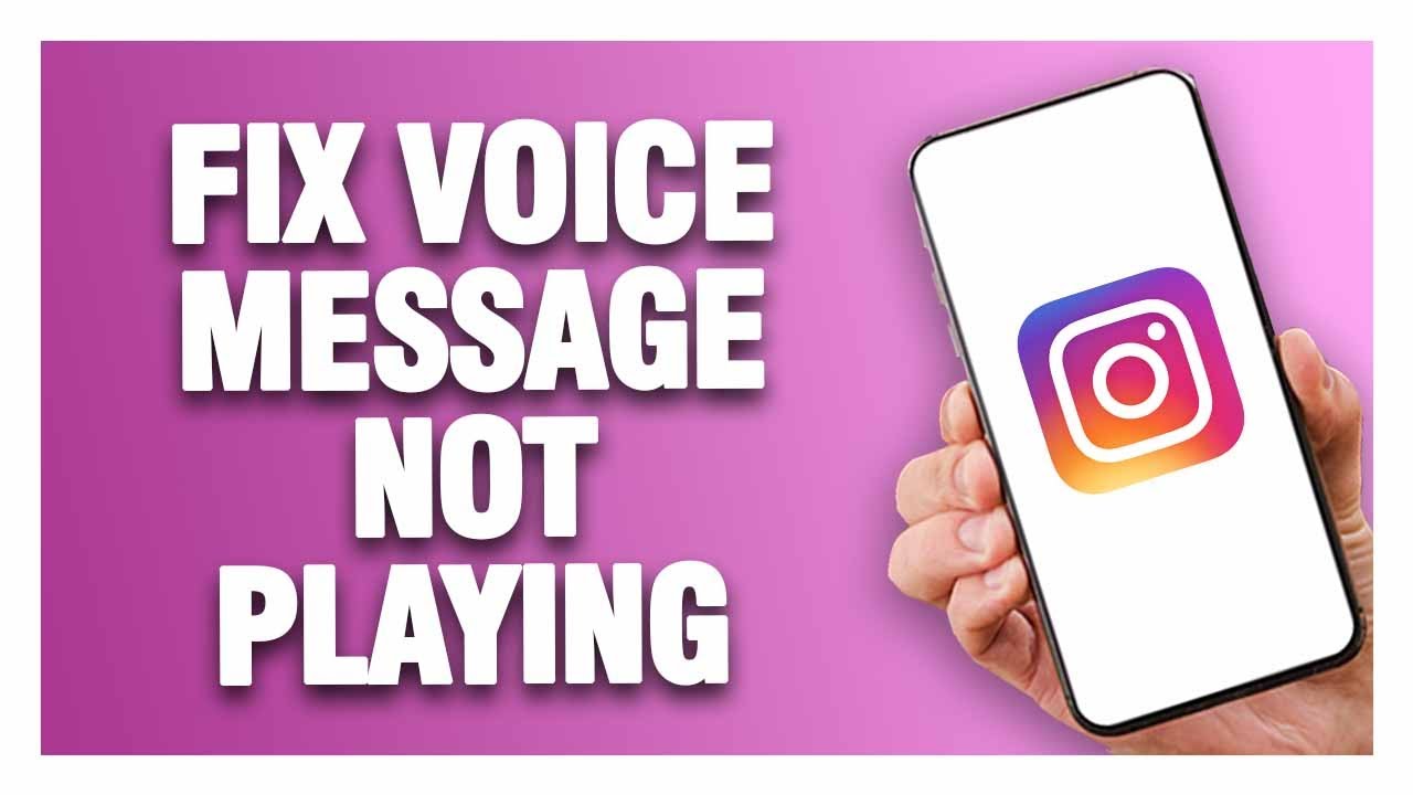 Instagram App Voice Message Not Playing - How To Fix | Quick Solution - YouTube