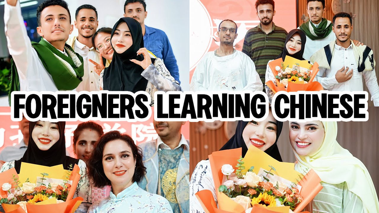 Foreigners learning Chinese graduating class - YouTube