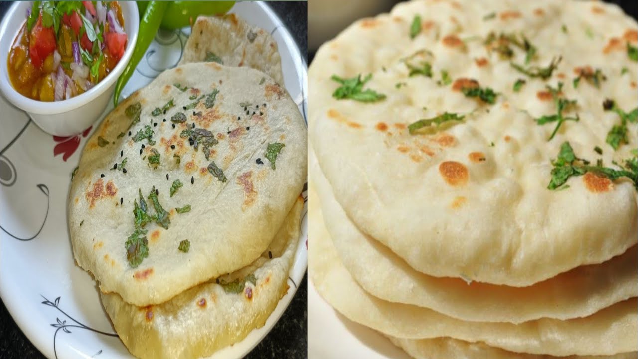 Kulcha Recipe Without Yeast/ How To Make Kulcha On Tawa - YouTube