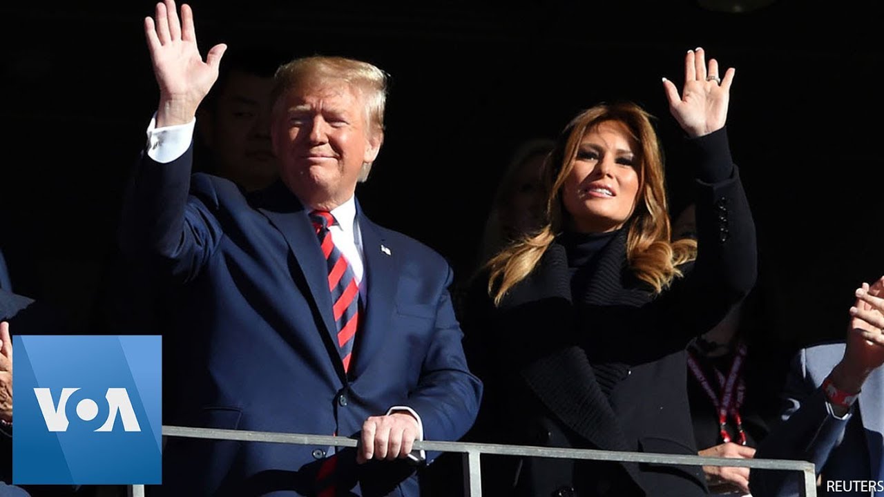 President Trump, Melania Trump Attend Alabama Football Game - YouTube