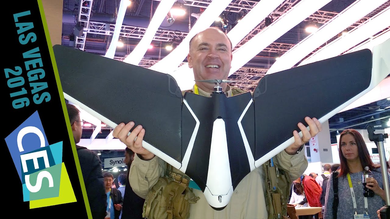 Parrot Previews Disco Flying Wing Drone at CES - YouTube