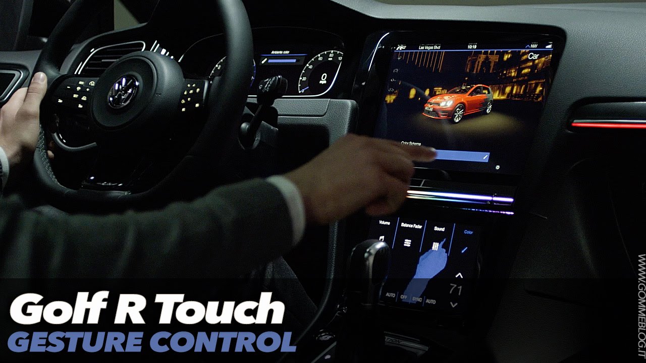 VW Golf R Touch | Gesture Control | CES 2015 - YouTube