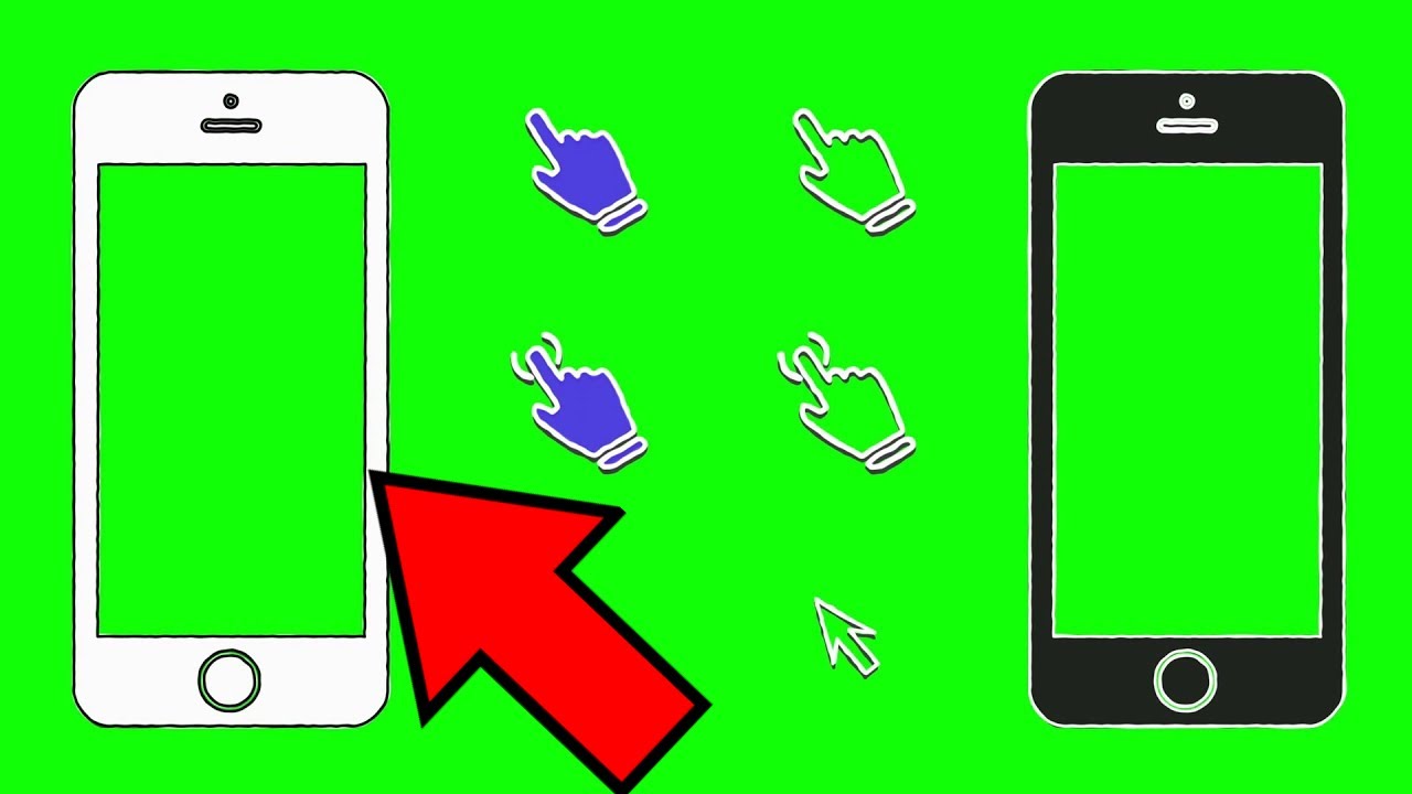 Animated phone green screen - Animated phone chroma key 4K - YouTube