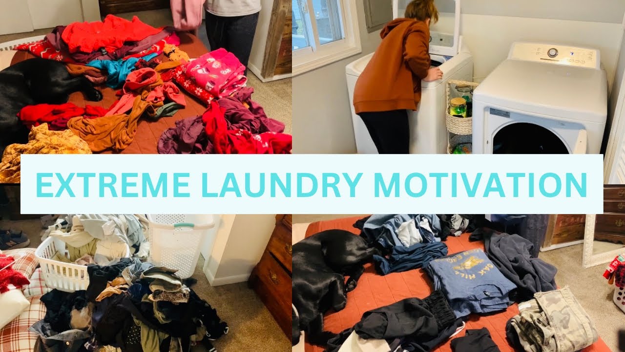 SUNDAY CLEAN WITH ME | EXTREME LAUNDRY MOTIVATION | SUNDAY CLOSET CLEAN ...