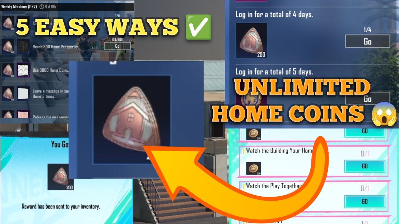 HOW TO GET HOME COINS IN PUBG MOBILE | Free HOME COINS IN PUBG MOBILE ...