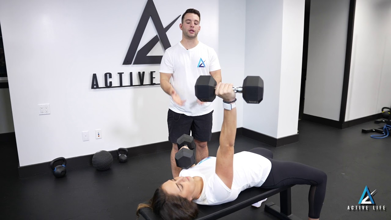 Alternating Dumbbell Bench Press - YouTube
