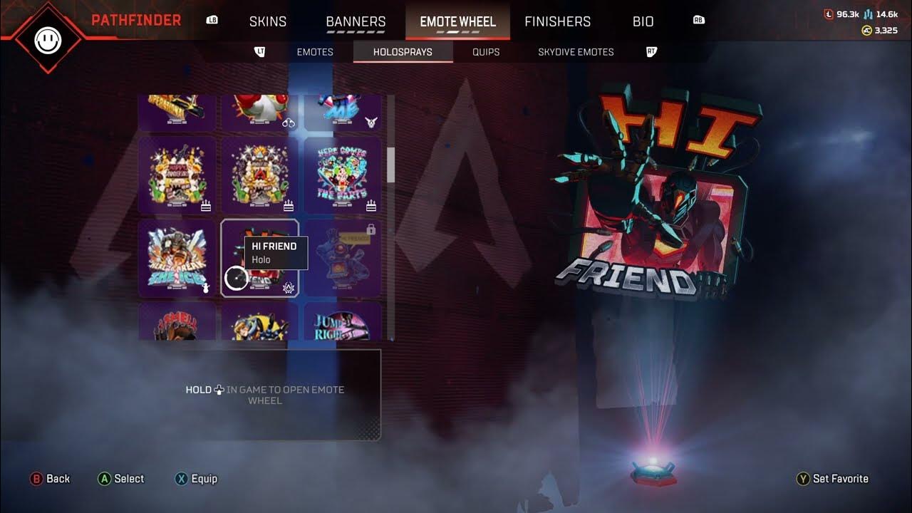 New Epic Holospray for Pathfinder (Hi Friend), S18 Battle Pass. [Apex Legends - Highlight - Aug ...