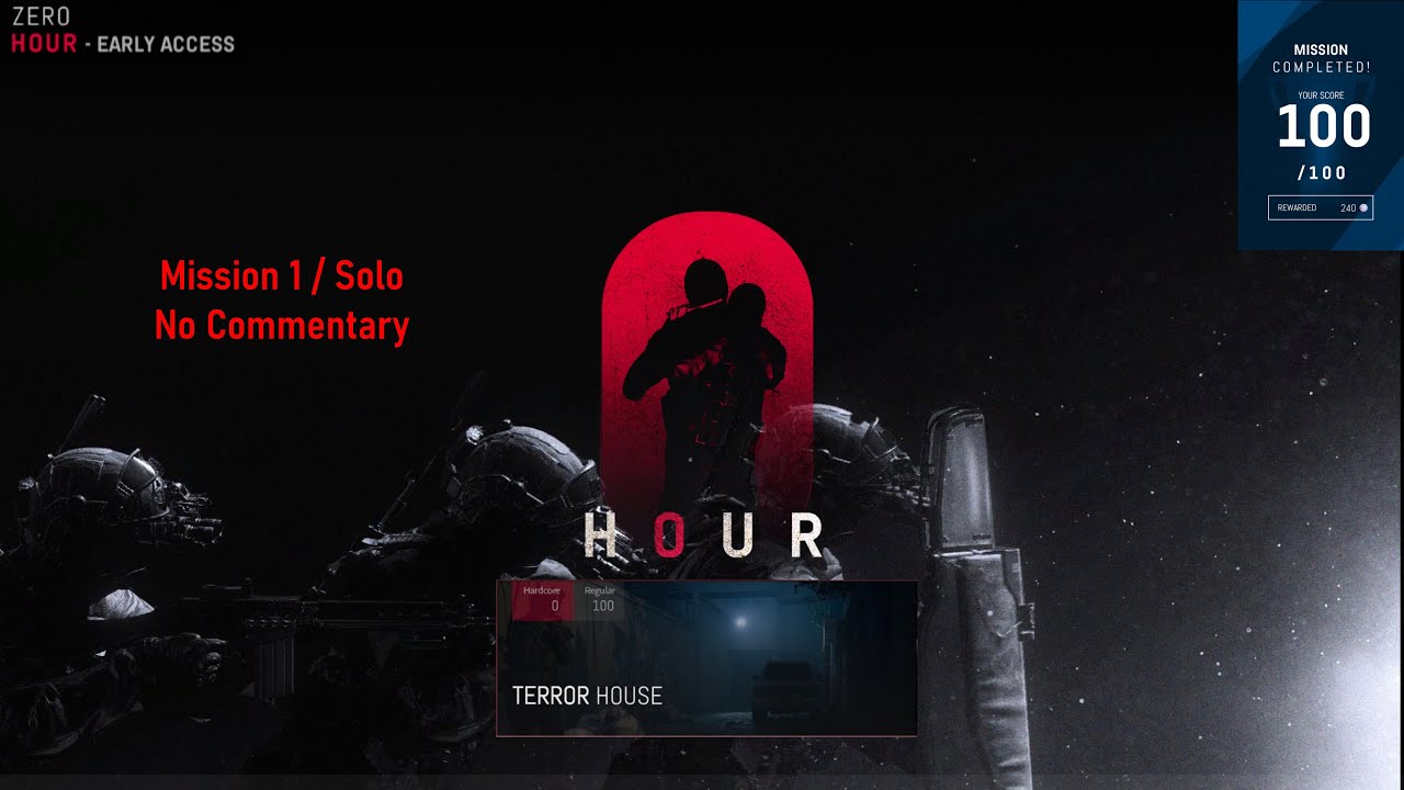 Zero Hour - Terror House (Solo) | Mission 1 | Early Access Game | No ...